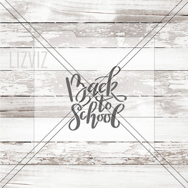 Back To School Cookie Stencil Lizviz