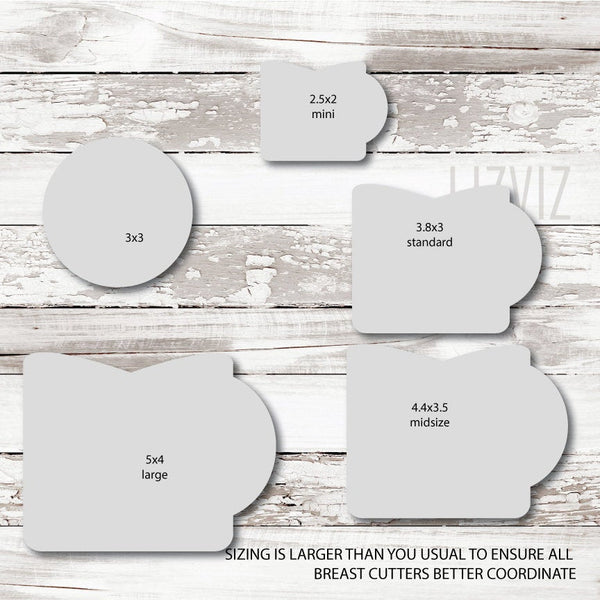 Mastectomy Cookie Cutter. Big Breasts. – LizViz