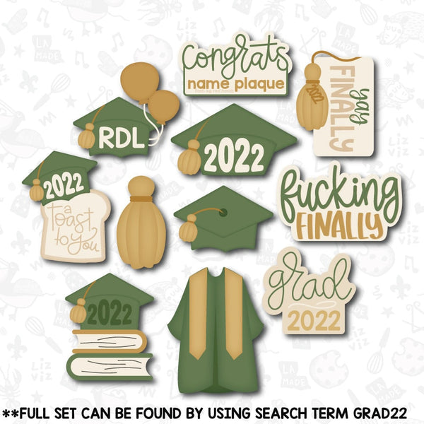 Grad Stencil. Class of. Grad year. – LizViz